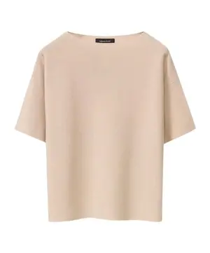 Fabiana Filippi Textured Boatneck Jumper - Nude
