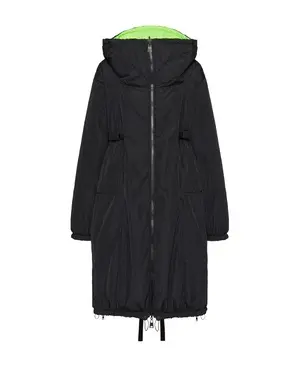 Red Valentino Zip-up Hooded Coat