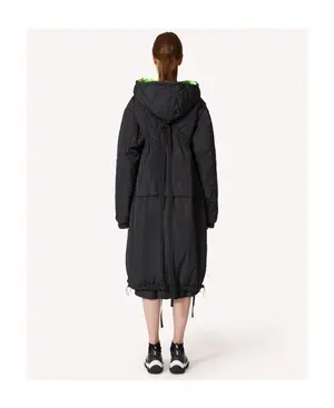 Red Valentino Zip-up Hooded Coat