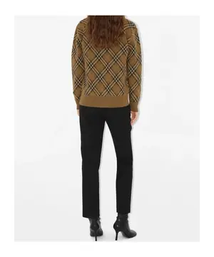 Burberry Checked Knitted Cardigan