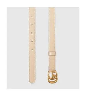 Gucci Gg Marmont Belt - Nude