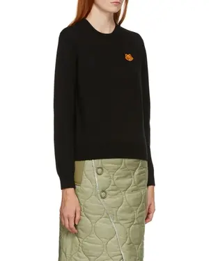Kenzo Tiger Crest Knit Jumper - Black