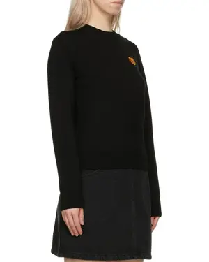 Kenzo Tiger Crest Knit Jumper - Black
