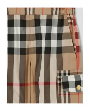 Burberry Mixed Vintage Check Cargo Trousers