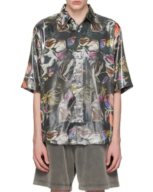 Acne Studios Patterned Short-sleeved Bowling Shirt