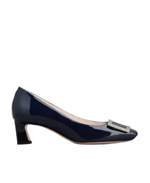 ROGER VIVIER Trompette Embellished Buckle Pumps - Blue