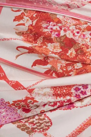 FERRAGAMO Printed Lace-up Beach Dress