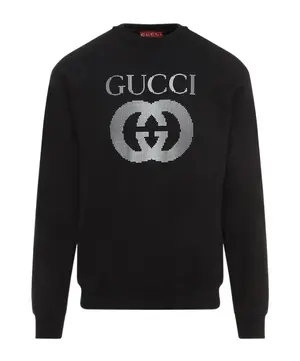 Gucci Embellished Logo Crewneck Sweater