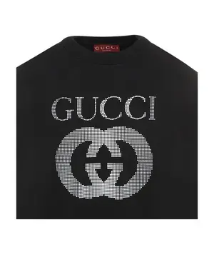 Gucci Embellished Logo Crewneck Sweater