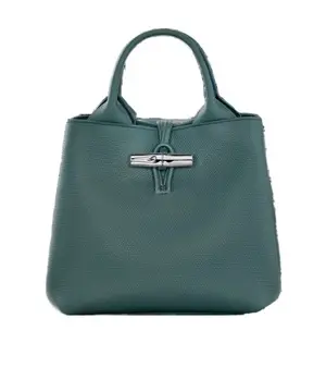 Longchamp Le Roseau Small Tote Bag With Bamboo Buckle - Cedar