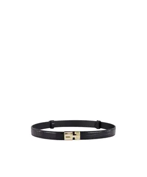 TOM FORD Embossed Buckled Belt - Black