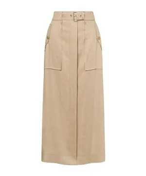 Alberta Ferretti Stretch Longuette Skirt
