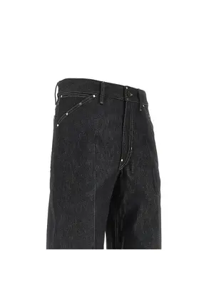 LEMAIRE Tapered-leg Jeans With Logo Patch