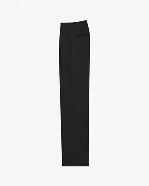 Saint Laurent Mid-rise Tailored Trousers - Black