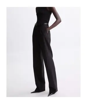 Saint Laurent Mid-rise Tailored Trousers - Black