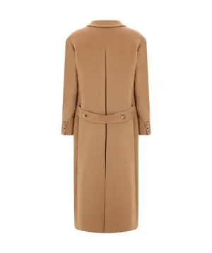 Max Mara Double-breasted Collared Coat - Camel