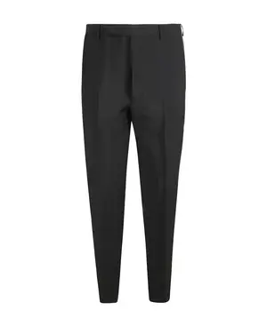 Prada Tailored Straight Leg Trousers With Contrast Piping