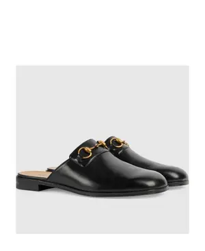Gucci Horsebit Leather Mules