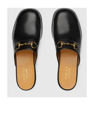 Gucci Horsebit Leather Mules