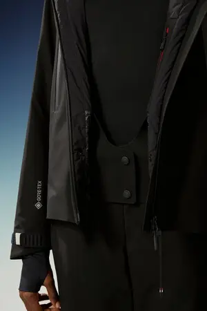 Moncler Chanavey Ski Jacket With Adjustable Hood And Zipper Details