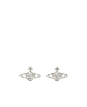 VIVIENNE WESTWOOD Mini Bas Relief Earrings - Gray