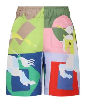 Burberry Printed Swim Shorts With Drawstring