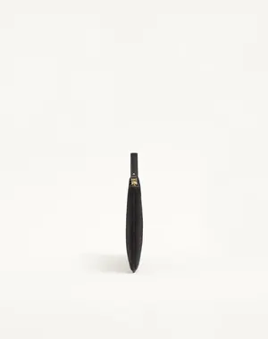 Valentino Garavani Vlogo Signature Clutch In Moiré Fabric