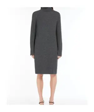 Max Mara Long-sleeved Wool Cashmere Dress