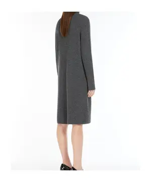 Max Mara Long-sleeved Wool Cashmere Dress