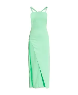 Attico Fujiiko Strappy Midi Dress With Slits - Green