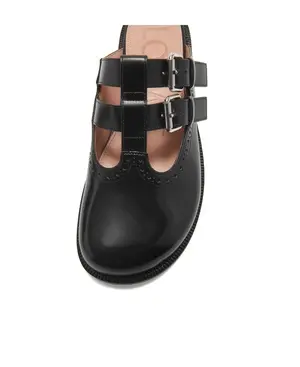 Loewe Campo Mary Jane Mules - Black