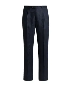 Etro Jacquard Straight Leg Trousers - Black