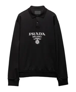 Prada Long Sleeve Polos For Men