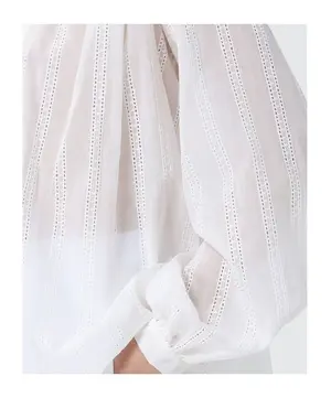 SEMICOUTURE Long-sleeve V-neck Cover-up
