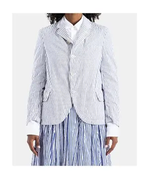 Comme Des Garçons Single-breasted Striped Blazer