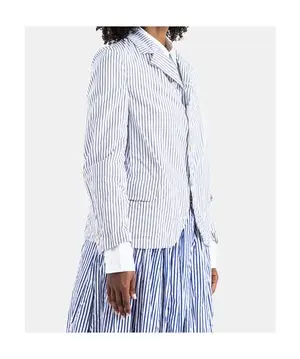 Comme Des Garçons Single-breasted Striped Blazer