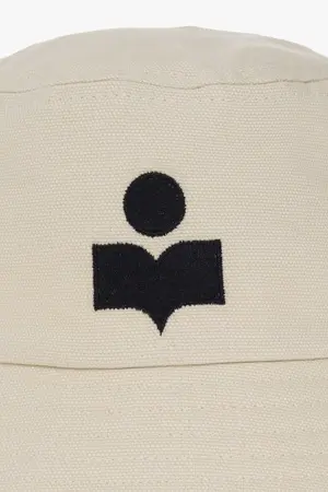 Isabel Marant Étoile Logo Embroidered Bucket Hat - Nude