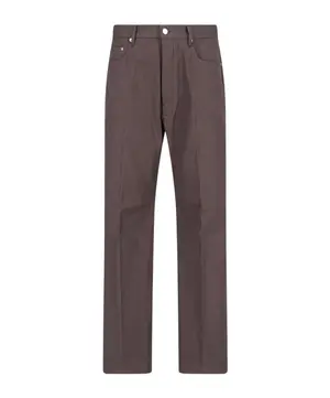 Rick Owens Contrast Stitching Jeans For Men