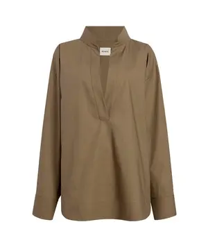 Khaite Tito Long-sleeved Blouse