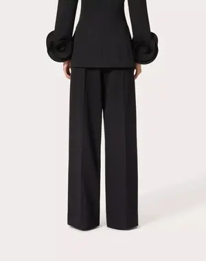 Valentino Garavani Pleat Detailed Wide Leg Pants