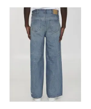 Celine Flared Surf Jeans In Summer Dazed Wash Denim