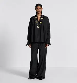 Dior Flared Trousers With Drawstring Waist
