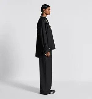 Dior Flared Trousers With Drawstring Waist