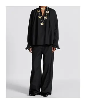 Dior Flared Trousers With Drawstring Waist
