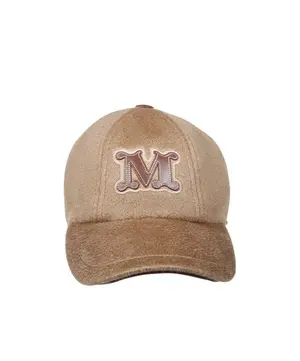Max Mara Max Mara Felted Initial Cashmere Cap Camel