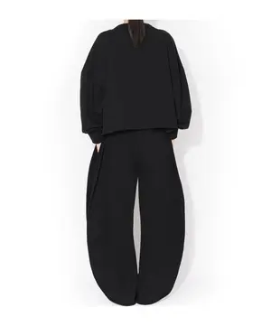 Alaïa Petal Drawstring Joggers With Slit Leg