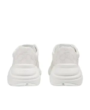 Gucci Gg Rhyton Canvas Sneakers - White