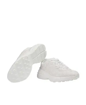 Gucci Gg Rhyton Canvas Sneakers - White