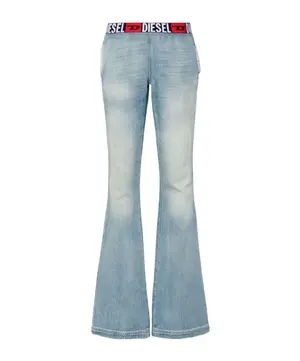 DIESEL® Bootcut Jeans With Logo Waistband