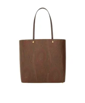 Etro Paisley Jacquard Tote Bag - Brown